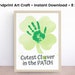 Cutest Clover in the Patch Shamrock Handprint Art Craft | DIY St ...