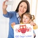 100 Days of School Handprint Art Craft for Kids | 100 Days Wiser Owl ...