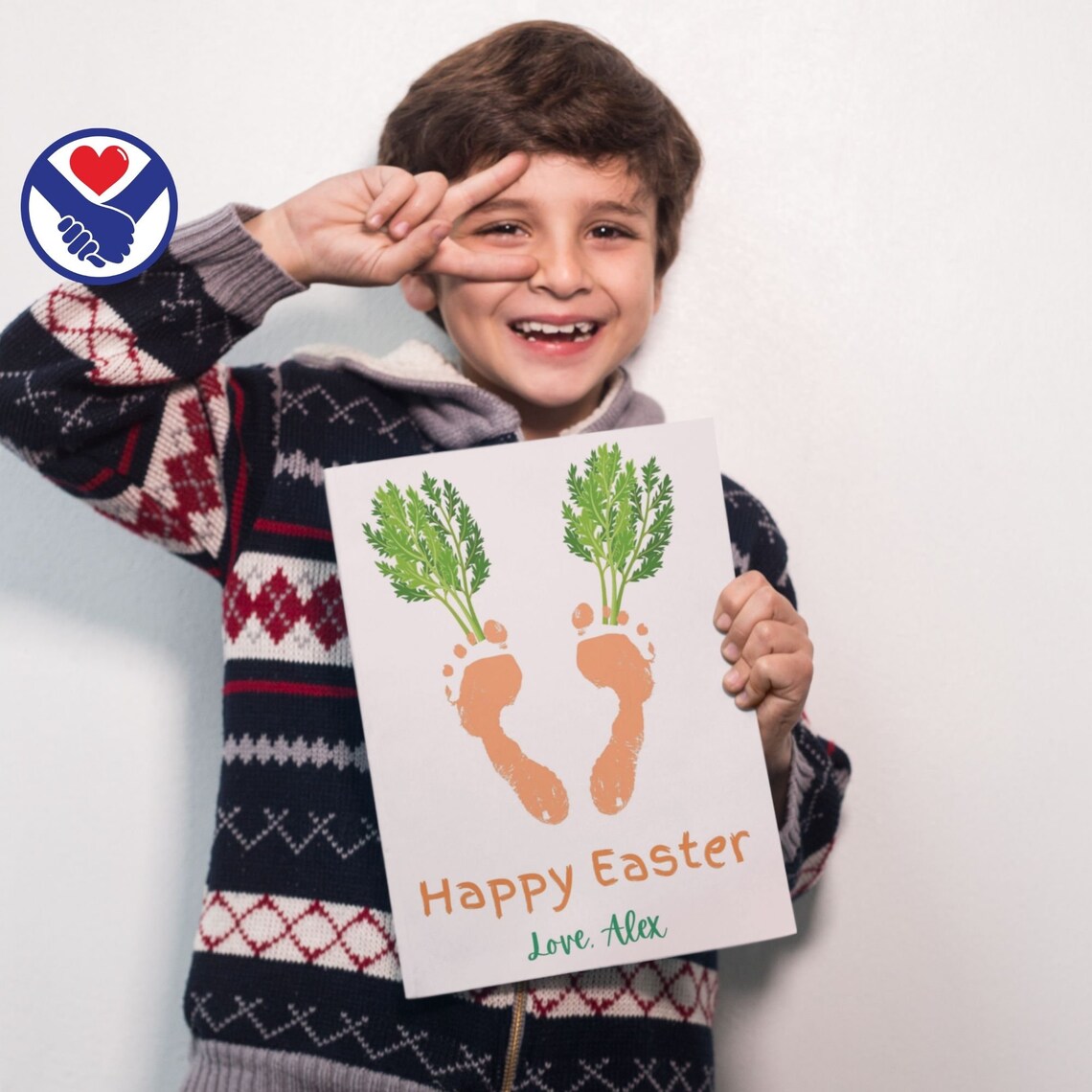 EDITABLE Easter Carrot Printable Handprint Art DIY Easter Craft Easter ...