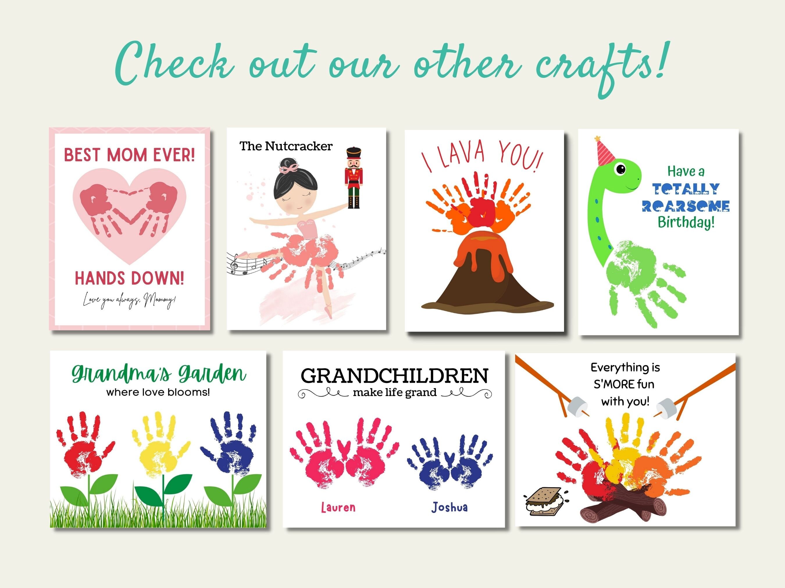 I Love You to the Moon and Back Valentine Handprint Art Craft | DIY ...