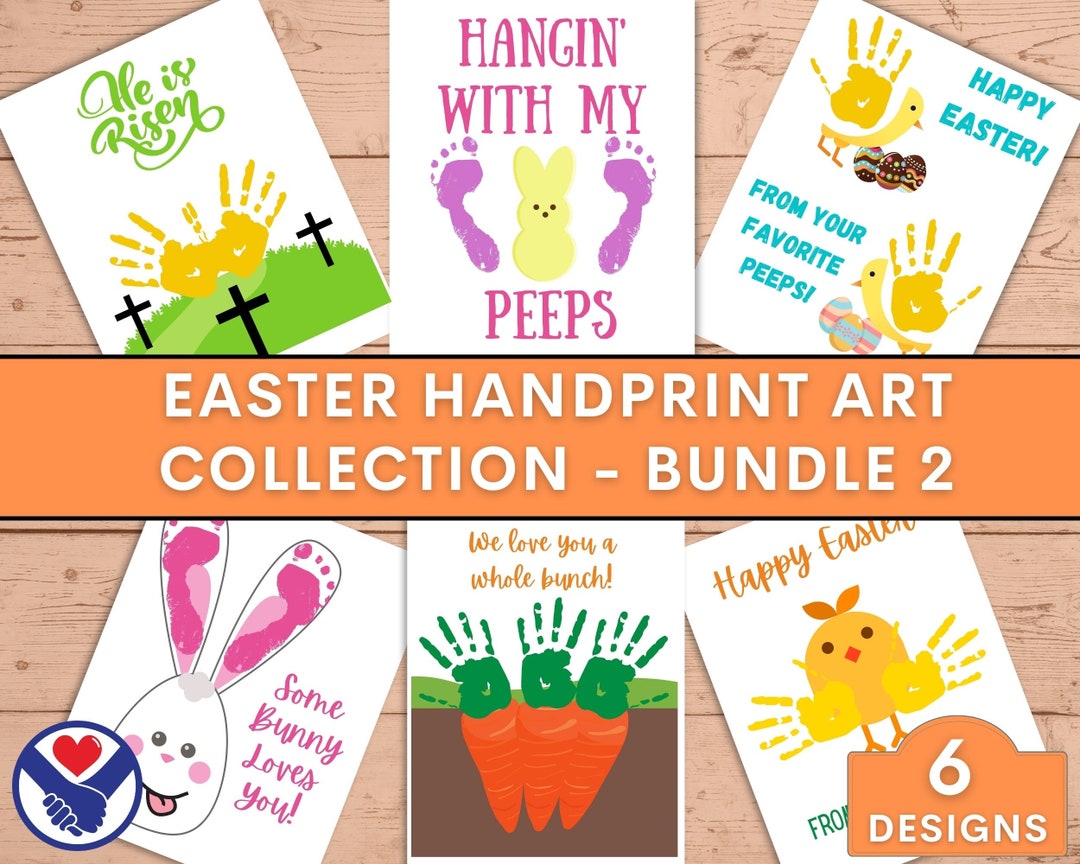 Easter Handprint Art Bundle | DIY Printables for Kids | Bible School ...