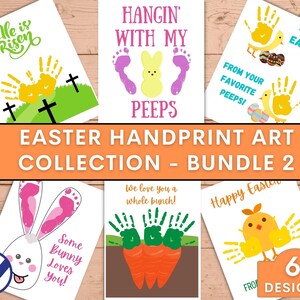 Easter Handprint Art Bundle | DIY Printables for Kids | Bible School ...