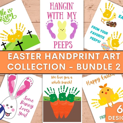 Easter Handprint Art DIY Printables for Kids Bible School - Etsy