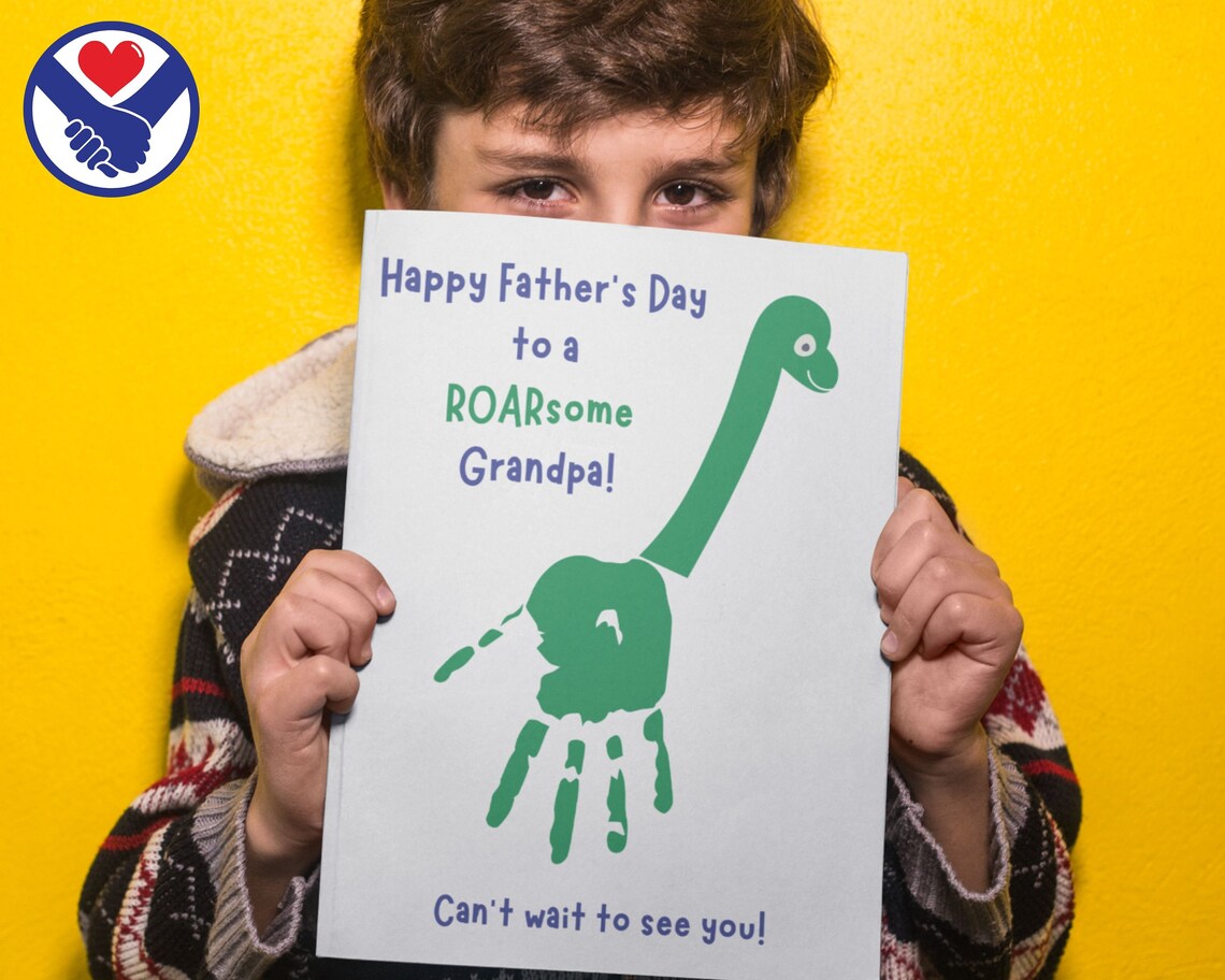 EDITABLE Roarsome Dinosaur Printable Handprint Art DIY - Etsy