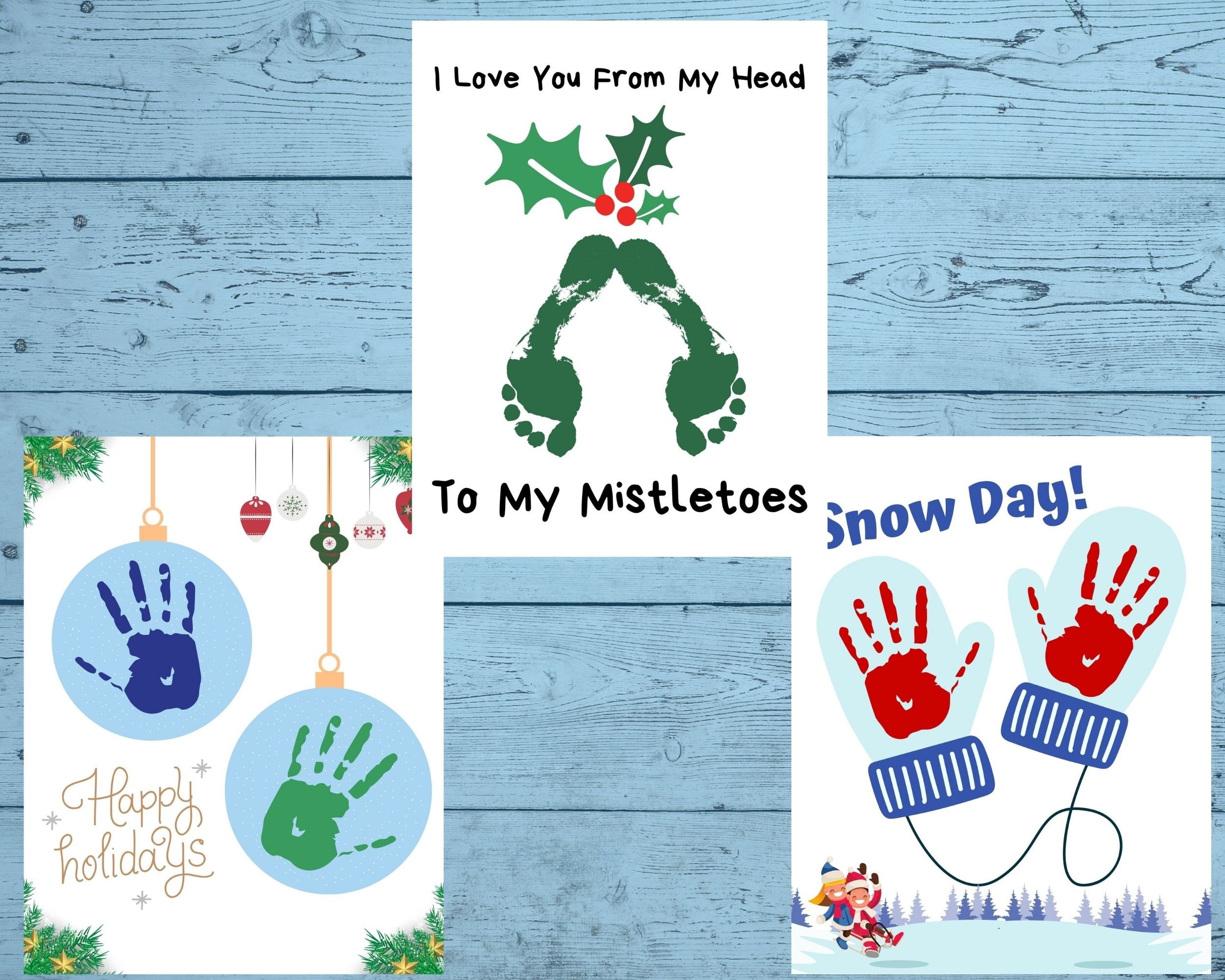 Winter Handprint Art Bundle Handprint DIY Craft Crafts for - Etsy