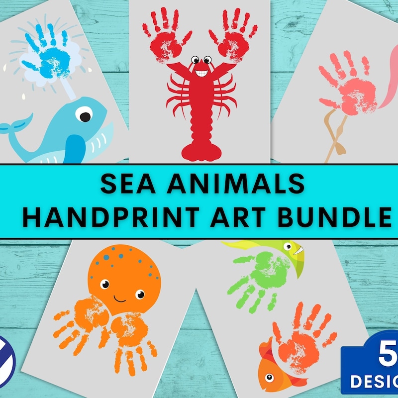 Sea Animal Handprint - Etsy