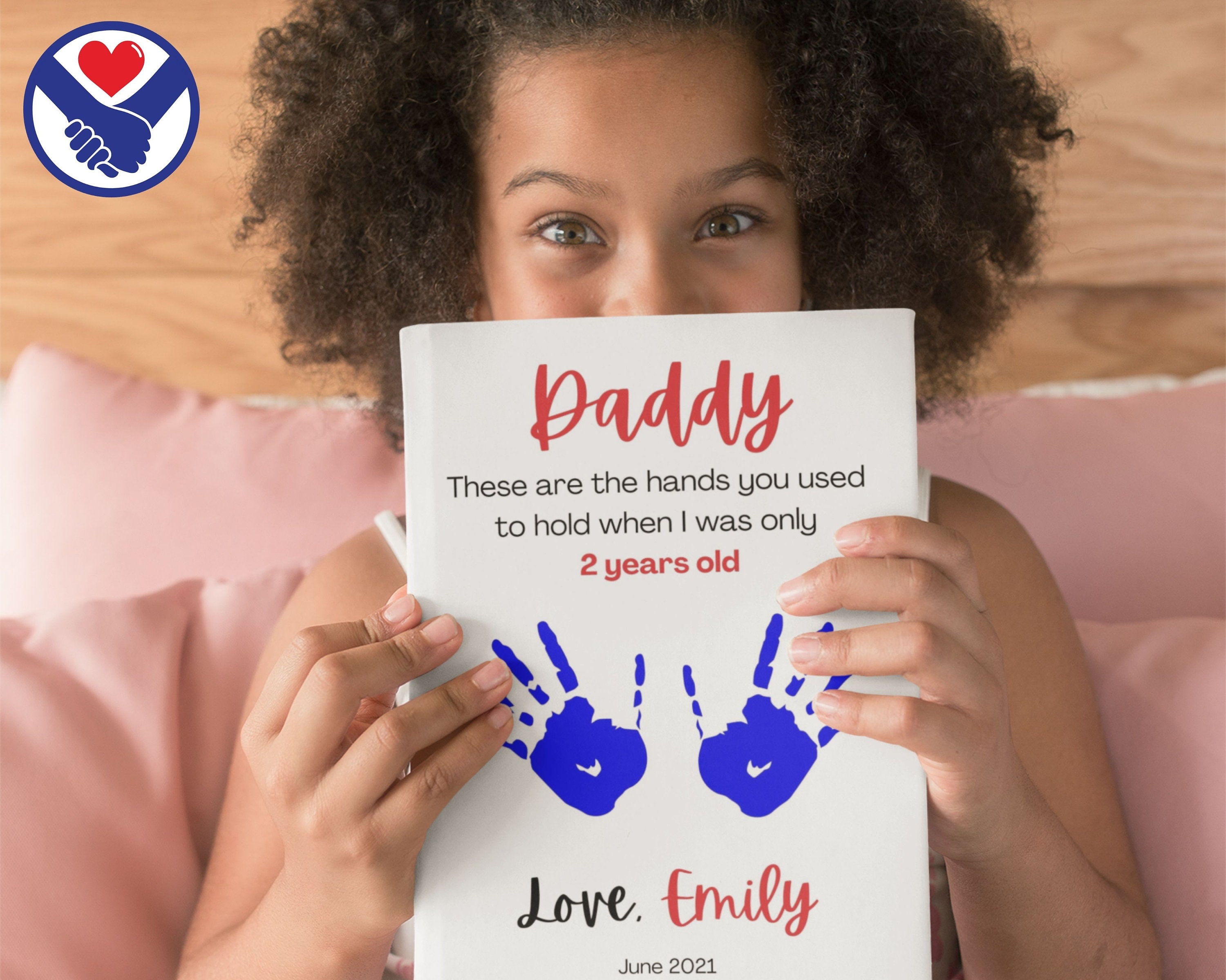 EDITABLE Gift for Dad Printable Handprint Art DIY | Etsy