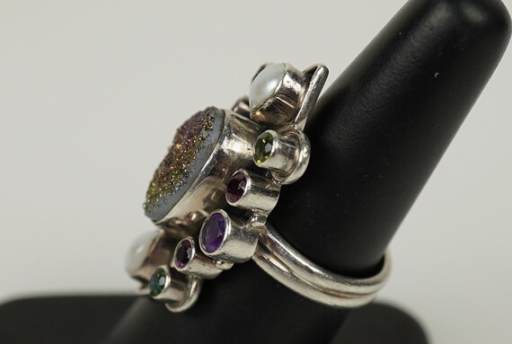 Sterling Silver Nicky Butler Druzy Statement ring wi… - Gem