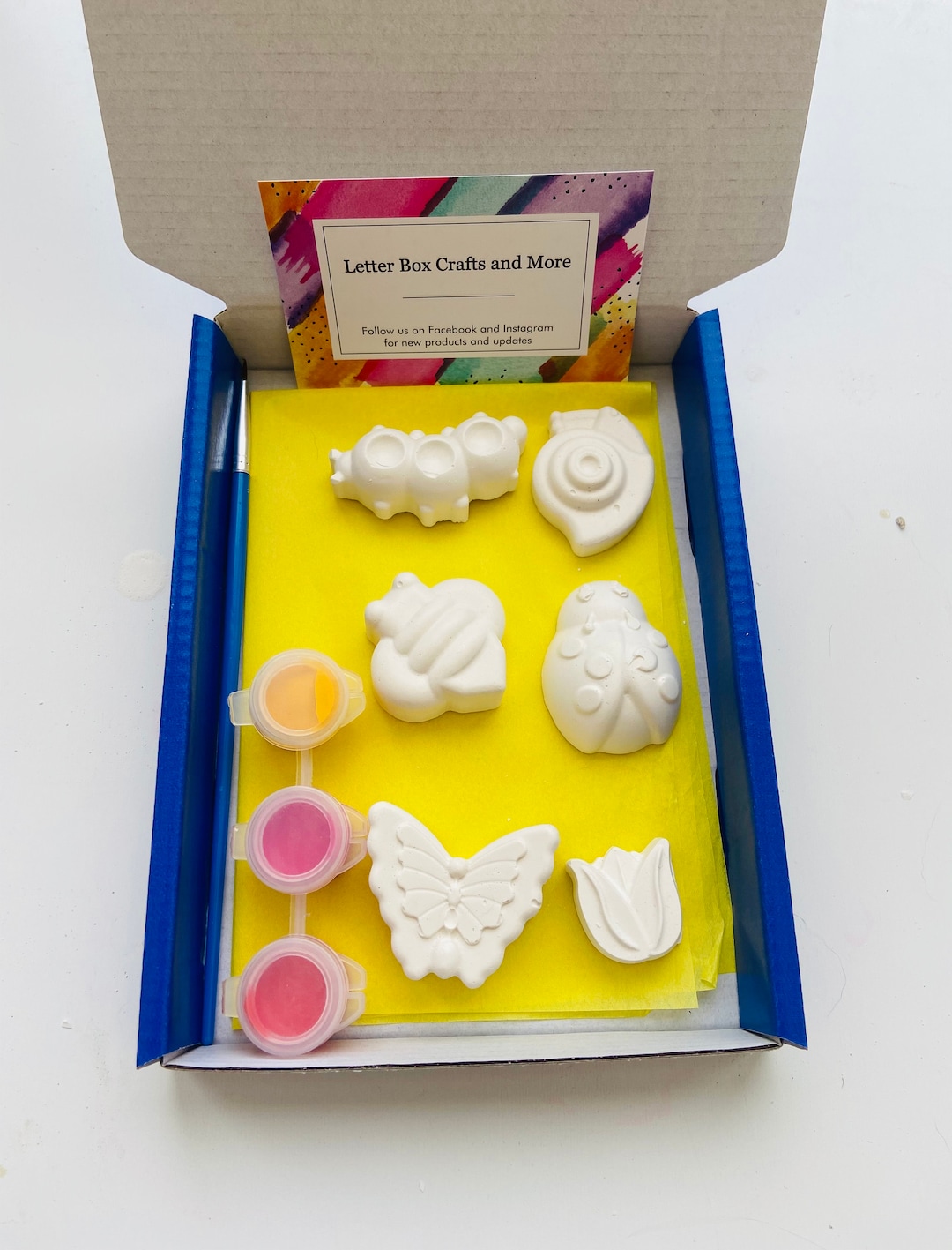 Bugs Painting Kit, Mini Craft Kit, Craft Kit, Craft Box , Bugs Craft ...
