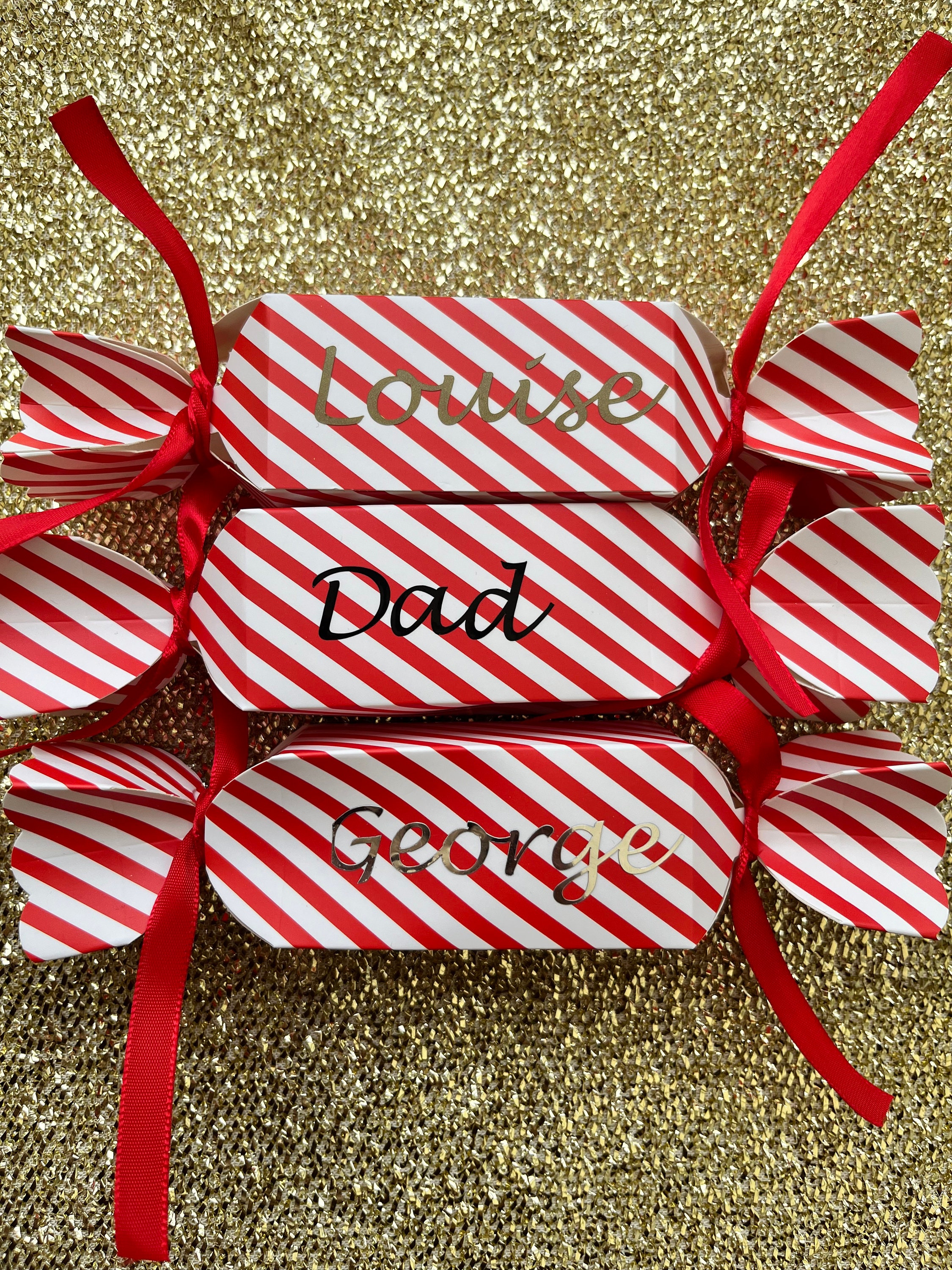 Personalised Cracker, Personalised Place Name , Secret Santa Gift ...