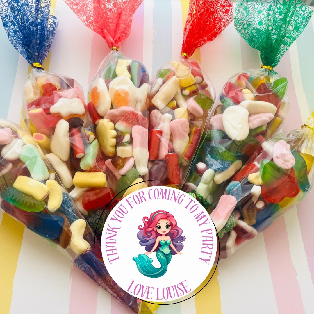 Mermaid Party Theme, Sweet Cones, Party Sweets, Party Bags for Kids ...