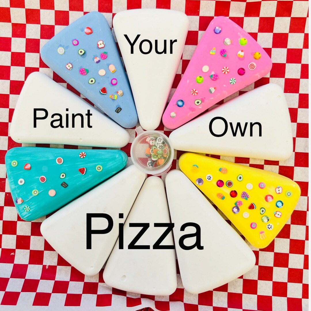 Paint Your Own Pizza Pizza Party Craft Kits for Kids - Etsy UK