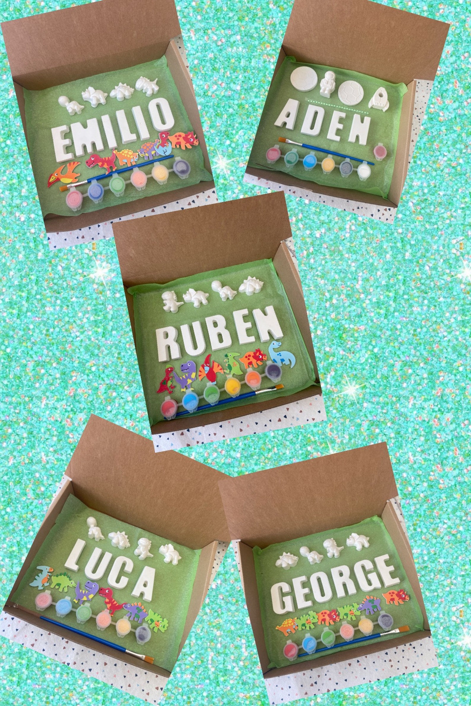 paint-your-own-name-gift-for-children-craft-kit-for-kids-etsy
