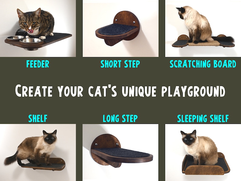Long Cat Steps/ladder/shelves (25cm/10in) - Elevate Your Feline Friend ...