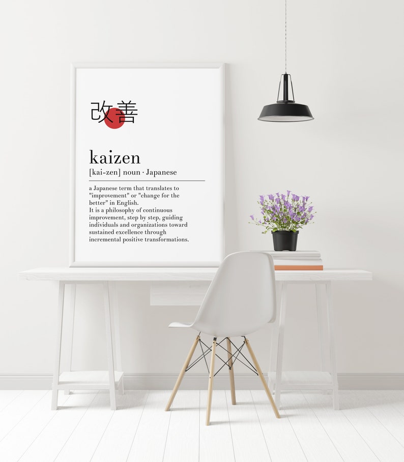 Kaizen Definition Print Japanese Dictionary Artwork Japandi - Etsy ...