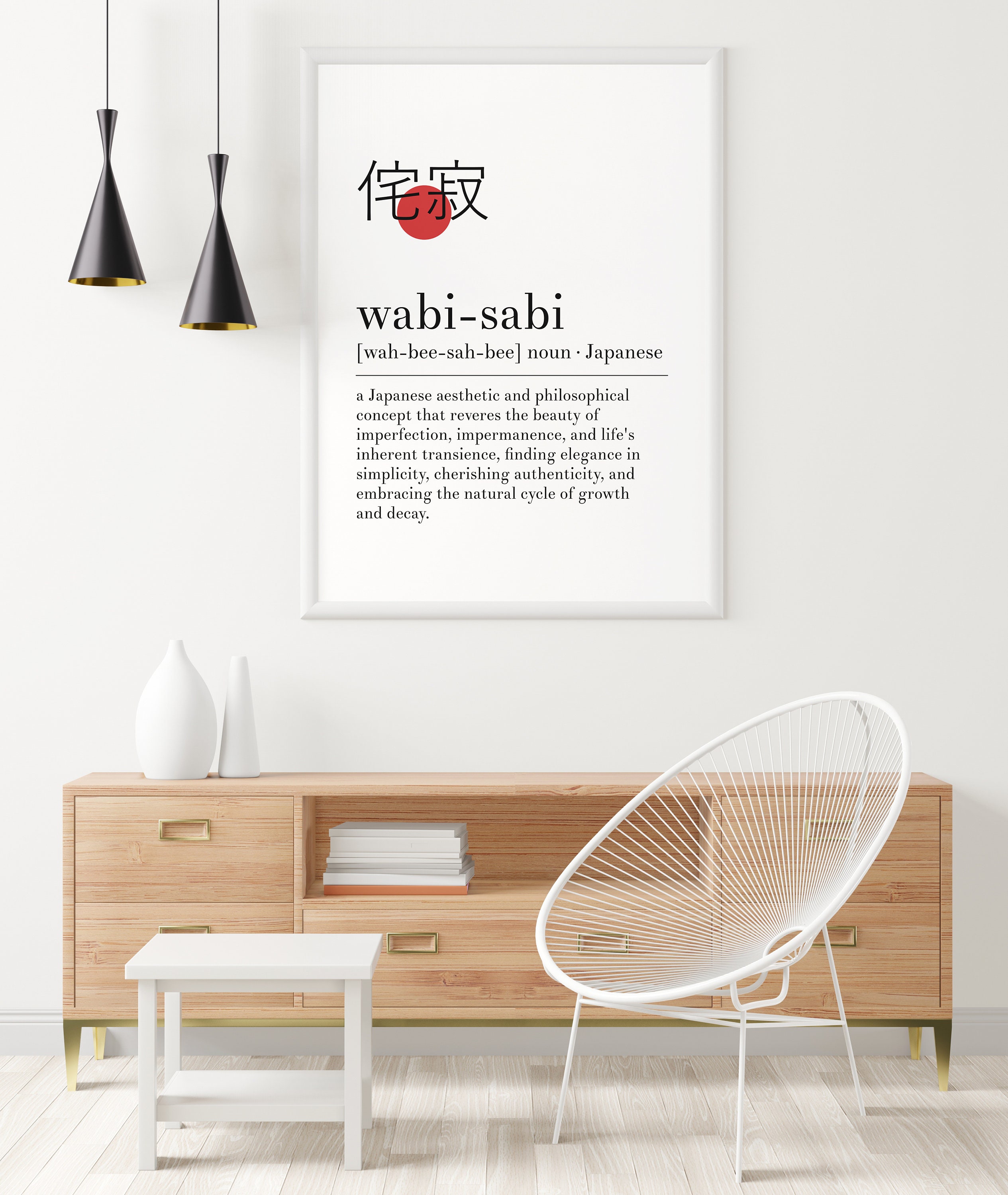 Wabi-sabi Definition Print Dictionary Artwork Japanese - Etsy