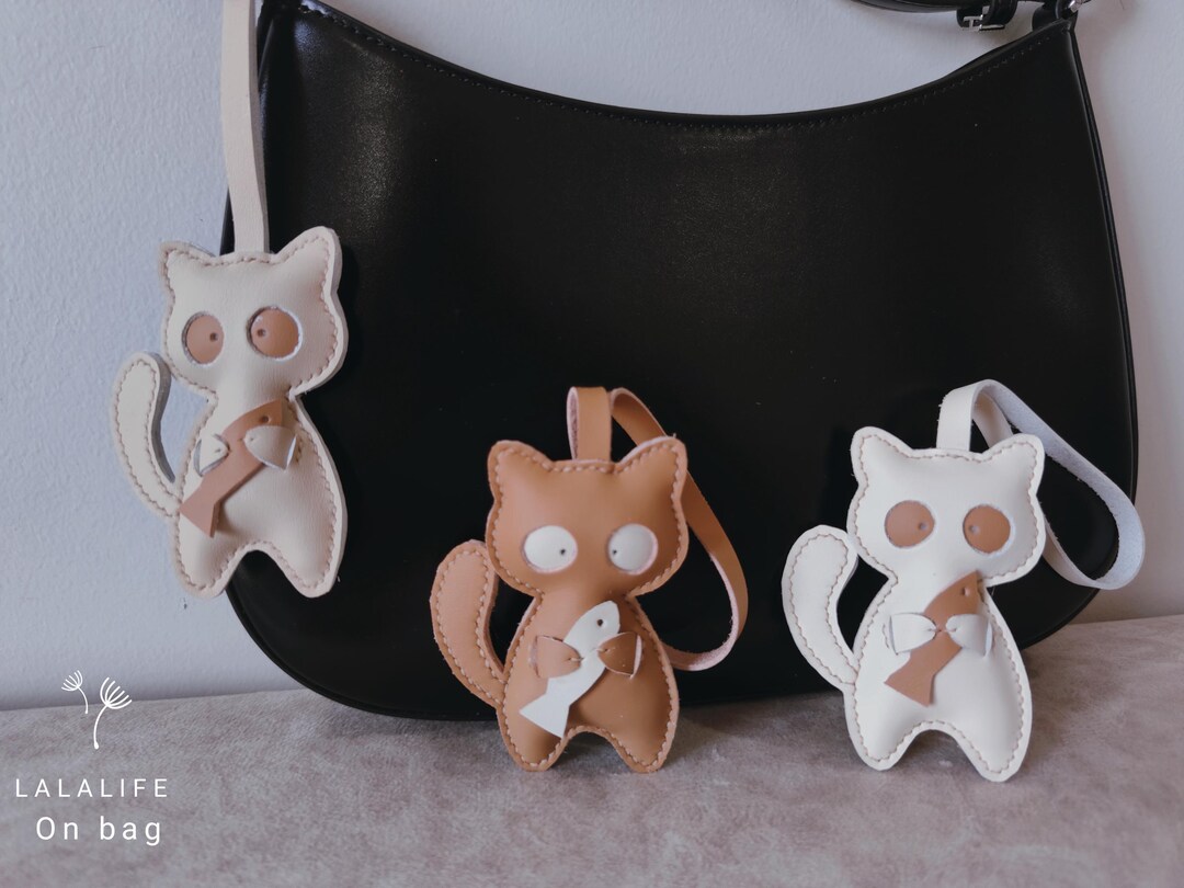 Cats Bag Charm Unique Bag Charm, Cute Key Chain, Handmade Bag Charm ...