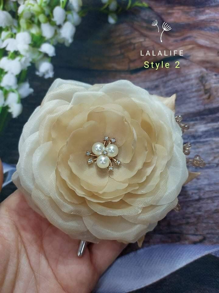 Flower Brooch, Flower Pin, Fabric Flower Pins - Etsy