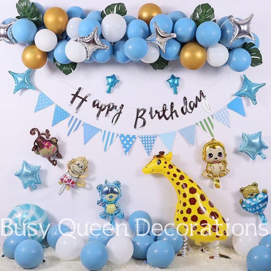 Happy Birthday Balloon Banner | Happy Birthday Balloon Set | Birthday ...