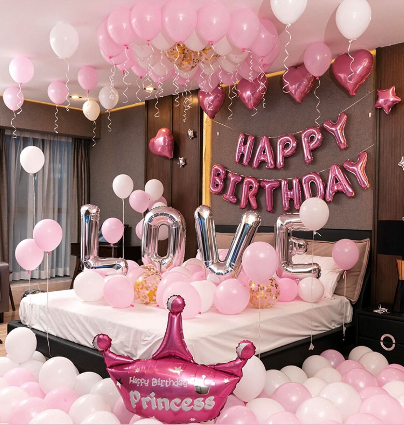 Happy Birthday Balloon Banner | Happy Birthday Balloon Set | Birthday ...