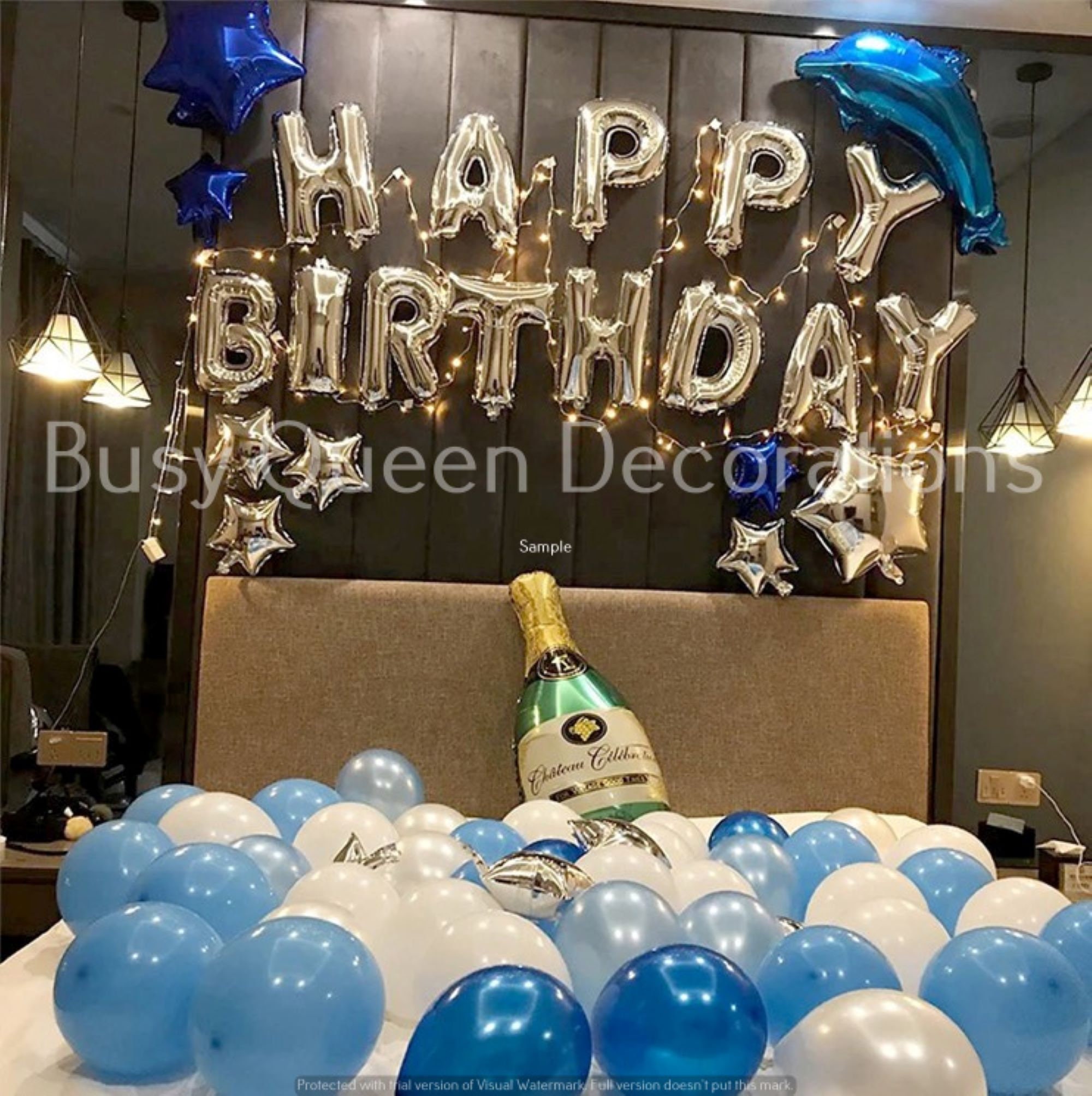 Happy Birthday Balloon Banner | Happy Birthday Balloon Set | Birthday ...