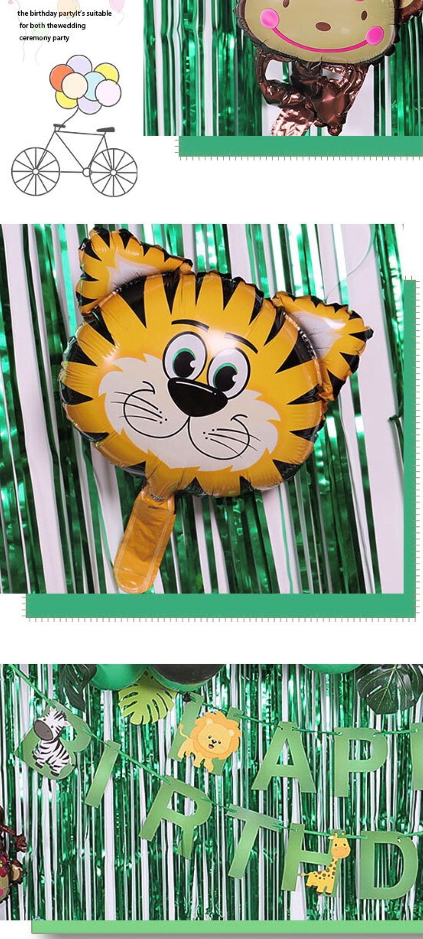 Happy Birthday Balloon Banner | Happy Birthday Balloon Set | Birthday ...