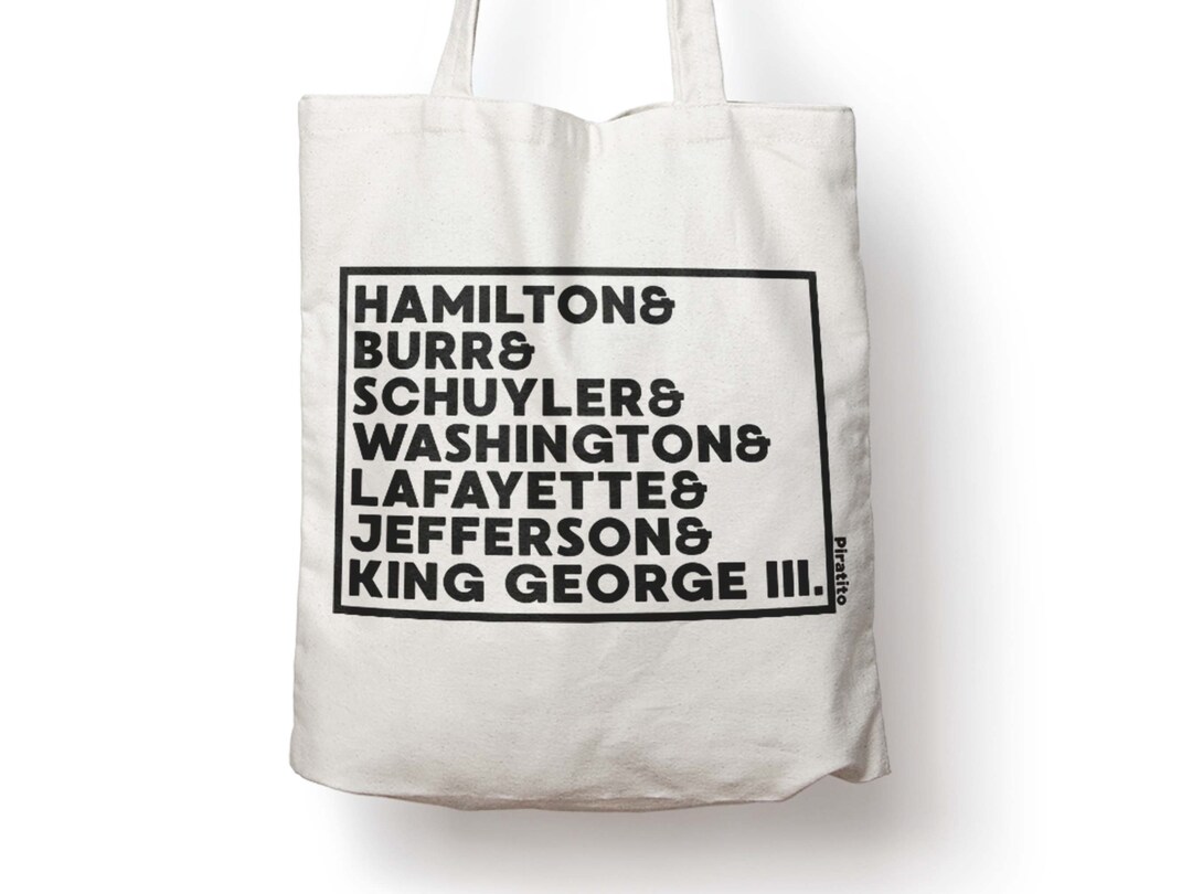 Hamilton the Musical - Squad Goals - Natural Heavy-duty Canvas Cotton ...