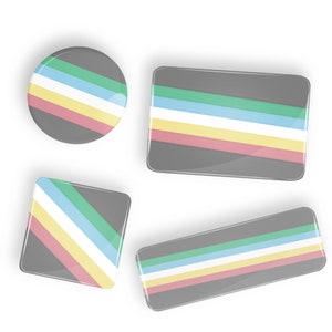 Disability Pride Flag Pin Badge Button or Magnet - Newer Design - Etsy