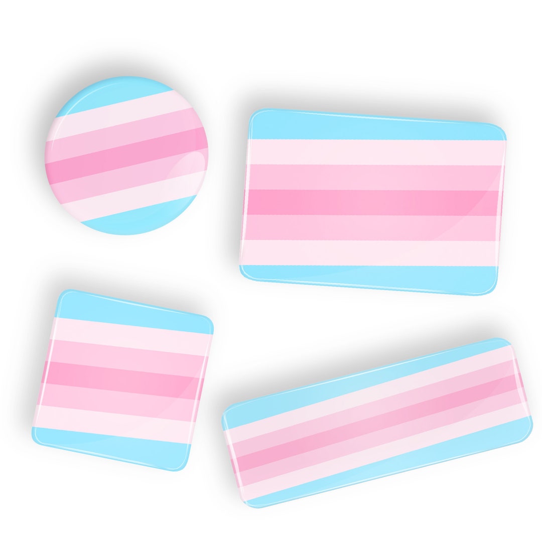 Transfemme Transfeminine Pride Flag Pin Badge Button or Magnet LGBT ...