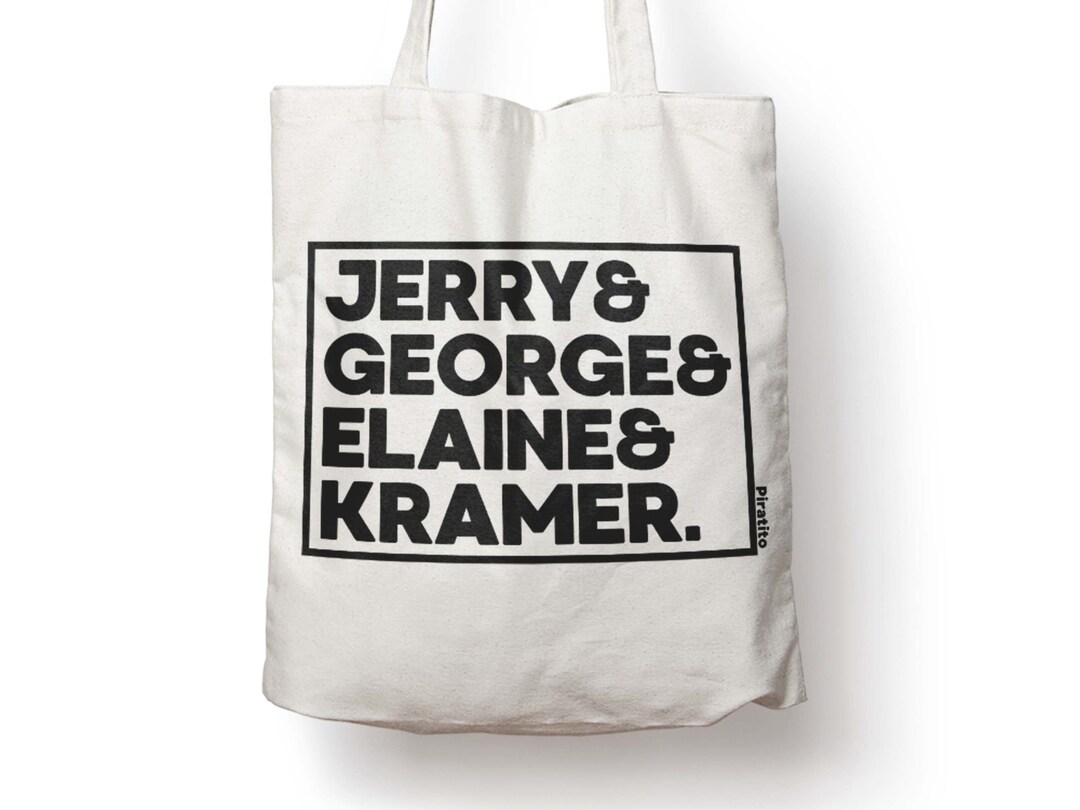 Seinfeld Squad Goals Natural Heavy-duty Canvas Cotton Tote Bag Shopper ...