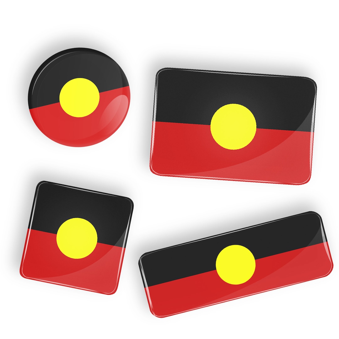 Australian First Nations Aboriginal Flag Pin Badge Button or - Etsy