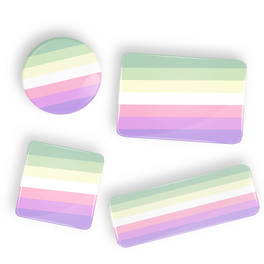 Genderfae Gender Fae Pride Flag Pin Badge Button or Magnet LGBT Lgbtq ...