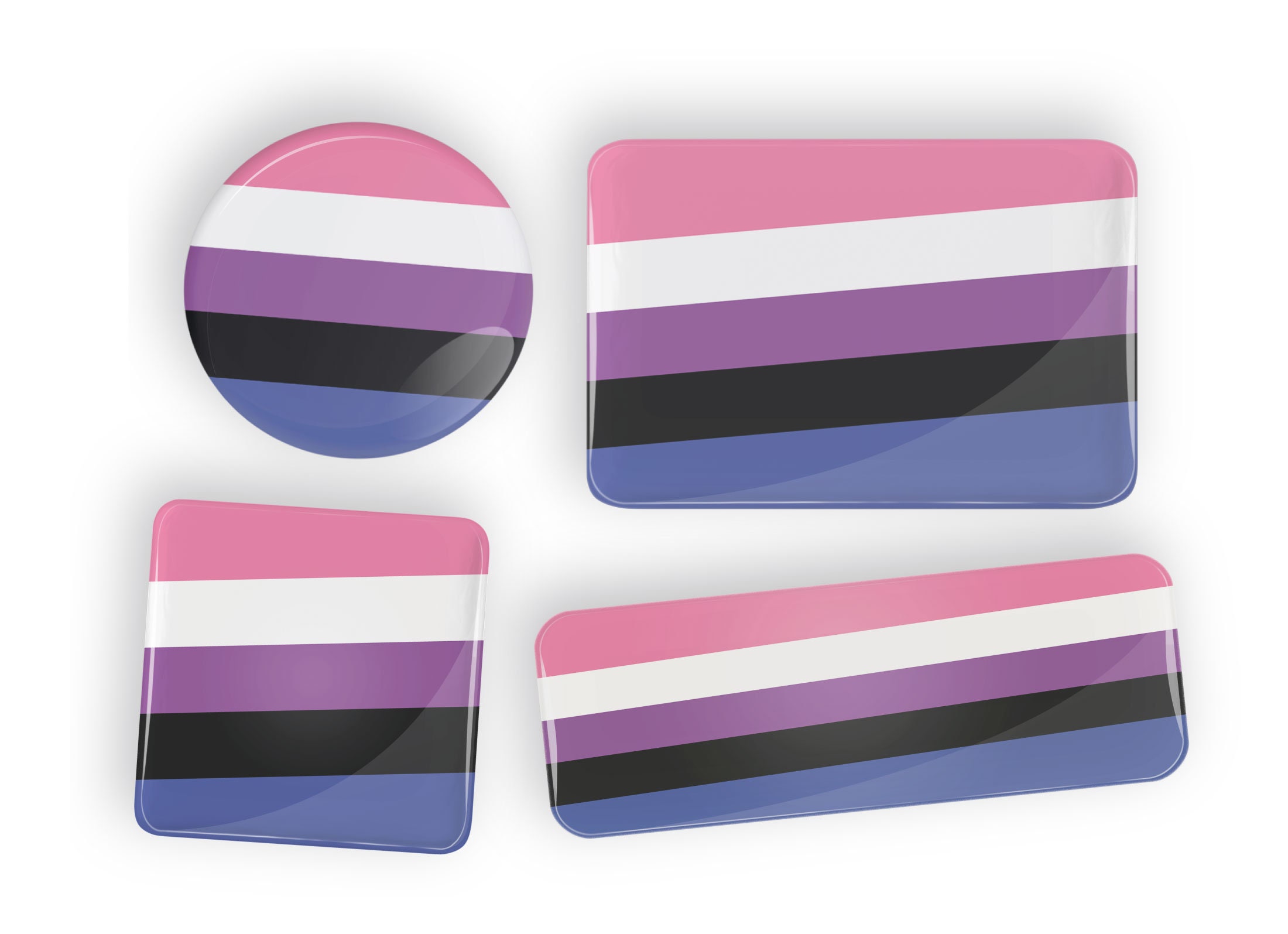 Genderfluid Gender Fluid Pride Flag Pin Badge Button Lgbt Etsy