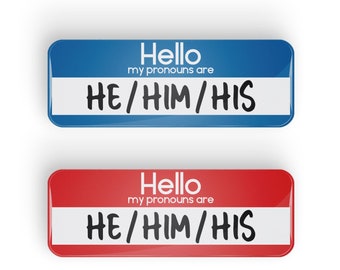 He Him His Pronouns - Etsy