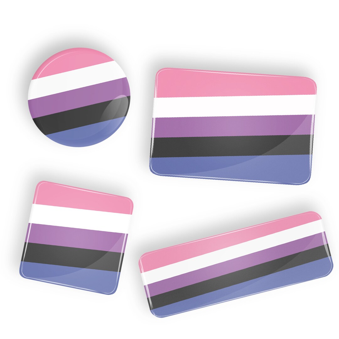 Genderfluid Gender Fluid Pride Flag Pin Badge Button or Magnet LGBT ...