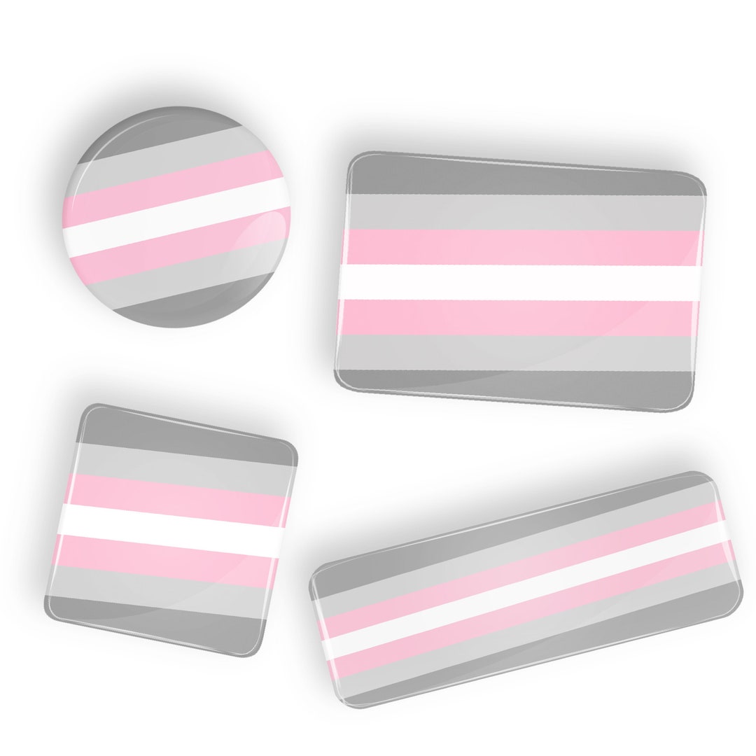 Demigirl Pride Flag Pin Badge Button or Magnet LGBT Lgbtq Lgbtqi ...