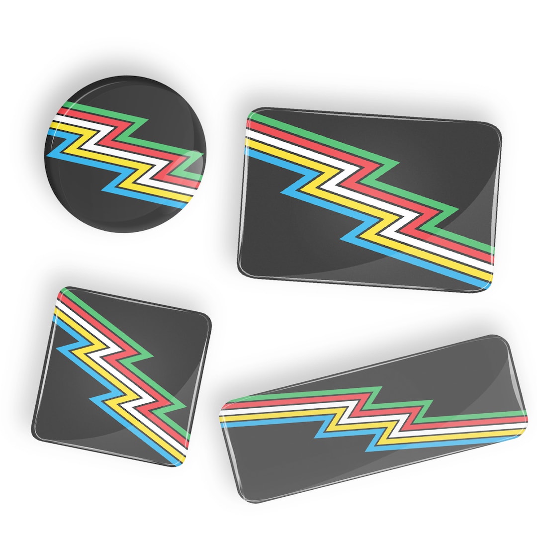 Disability Pride Flag Pin Badge Button or Magnet - Older Design - Etsy