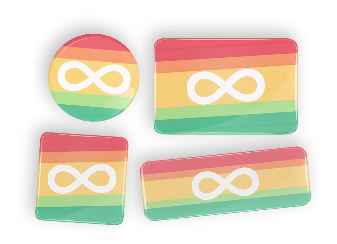 Autism Pride Flag Pin Badge Button or Magnet - Etsy