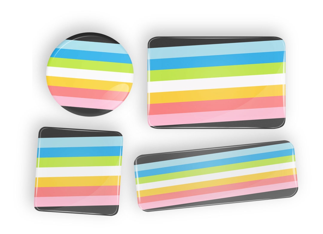 Queer Pride Flag Pin Badge Button Or Magnet Lgbt Lgbtq Lgbtqi Etsy