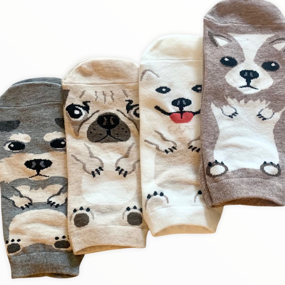 Dog Gift Box, Mix and Match Dog Sock Box, Dog Socks for Women, Cute Dog ...