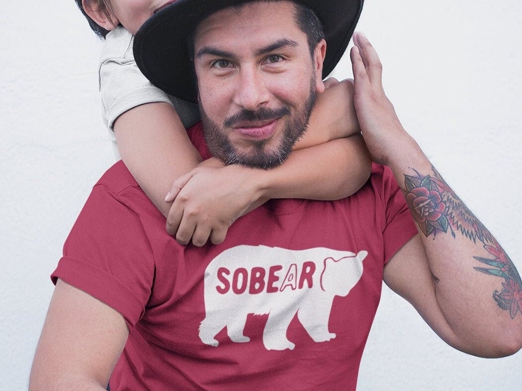 Sober Bear sober shirt Daddy Bear T-shirt Sobriety gift for - Etsy.de