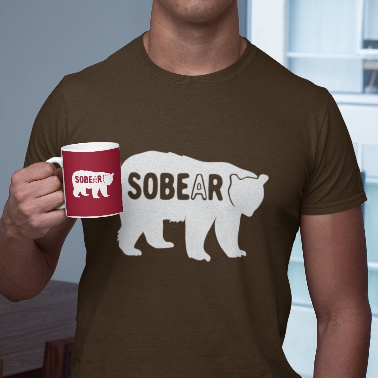 Sober Bear sober shirt Daddy Bear T-shirt Sobriety gift for - Etsy.de