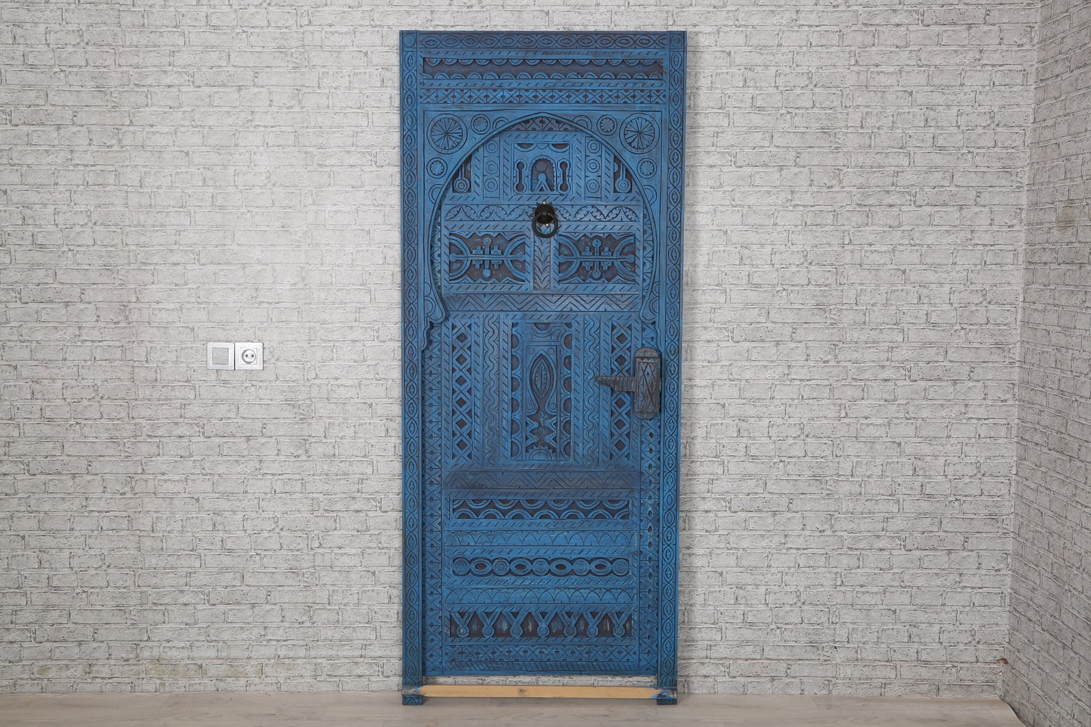 Unique Moroccan Door Handmade Berber Door Blue Door Custom - Etsy