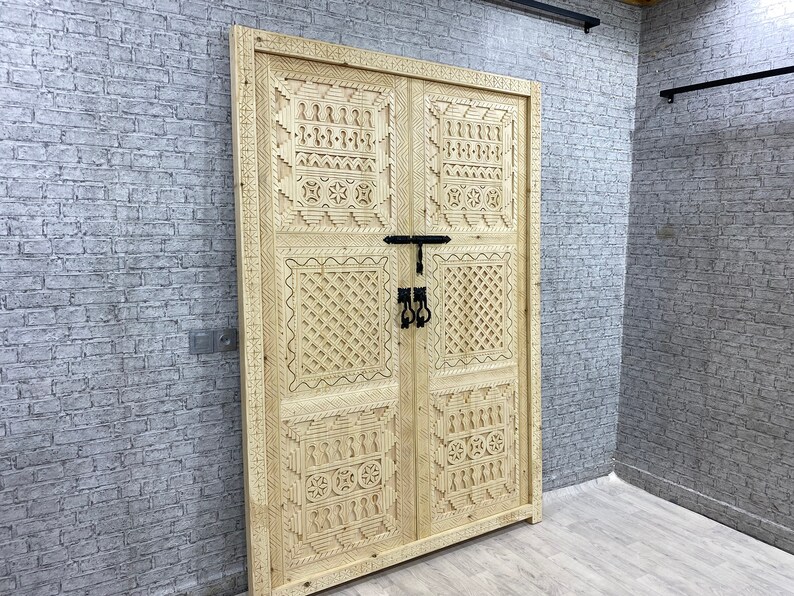 Lovely Moroccan Door Handmade Berber Door 100% Red Wood - Etsy