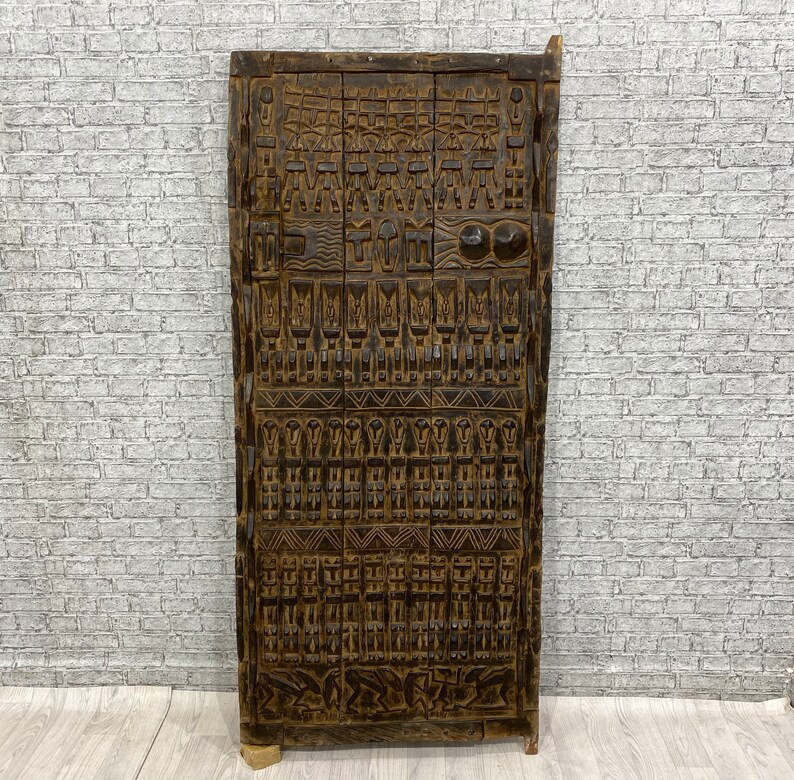 Vintage Mali Door Handmade Wooden Door Home Decor 81x186 | Etsy