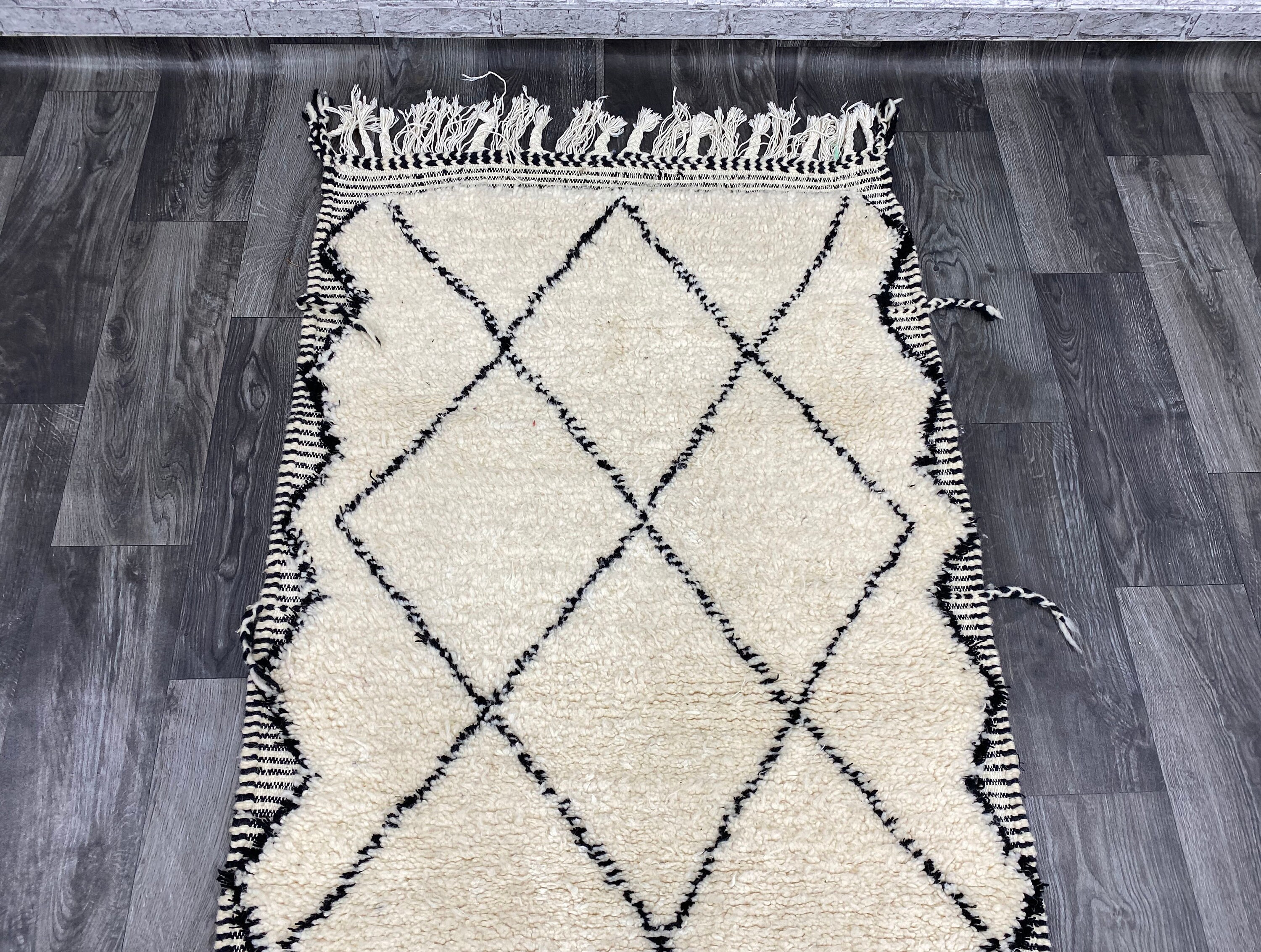 Beniourain Runner Handmade Berber Rug Entryway Rug Soft - Etsy