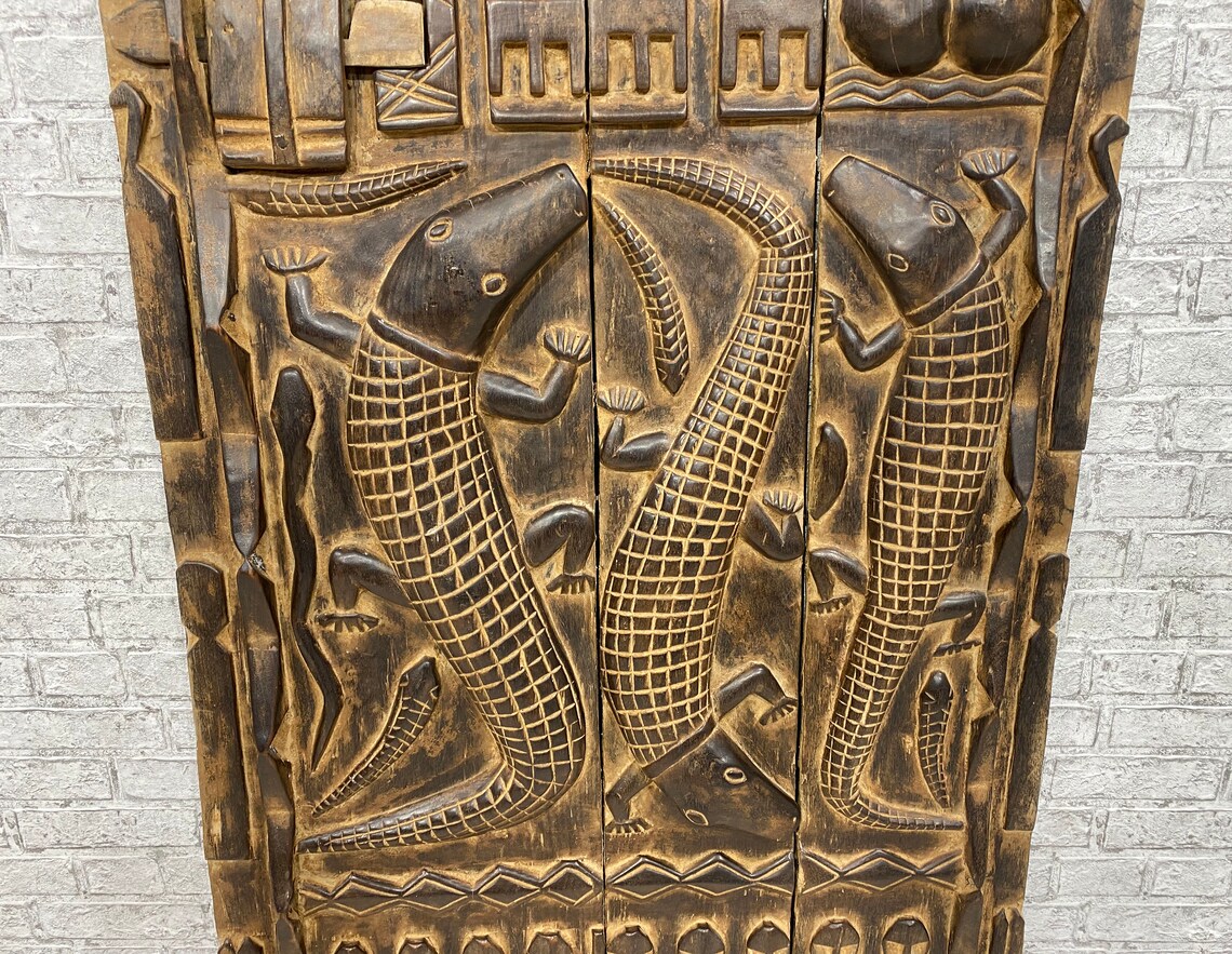Dragon Door Old Mali Door African Traditional Door Door | Etsy