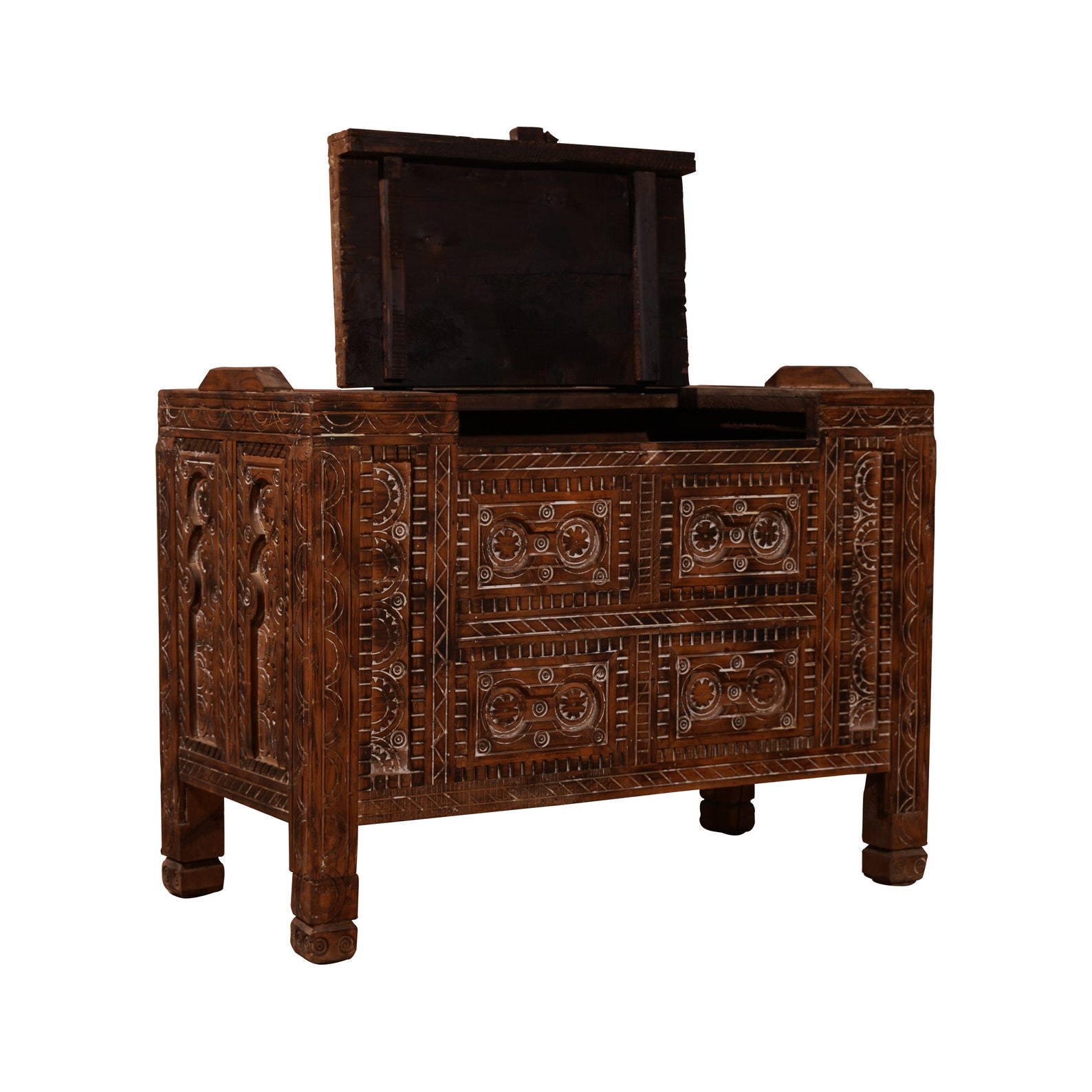 Old Wood Chest Moroccan Berber Chest 69 Cm H X 95 Cm W - Etsy