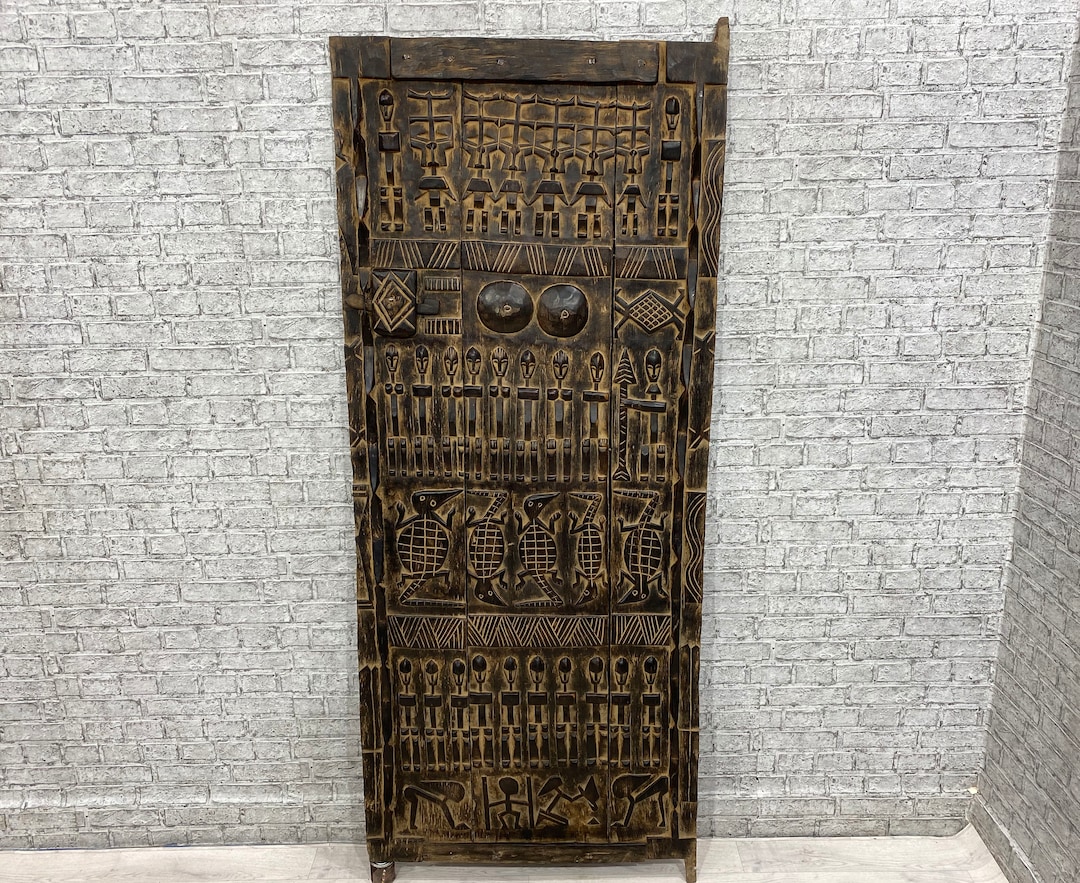 African Door, Vintage African Door, Home Door, Bohemian Decor, 74 Cm X ...