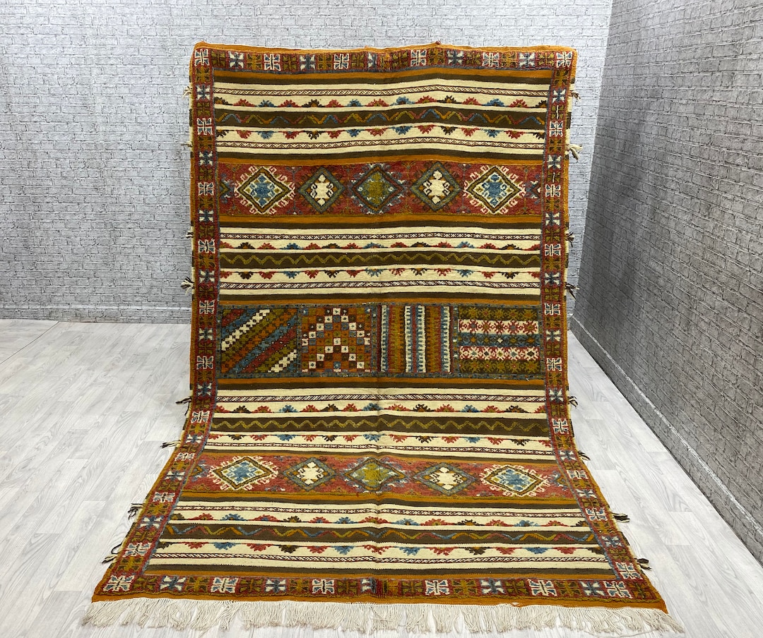 Multi Colors Carpet, Moroccan Glaoui Rug, Berber Rug, Home Decor, Free ...